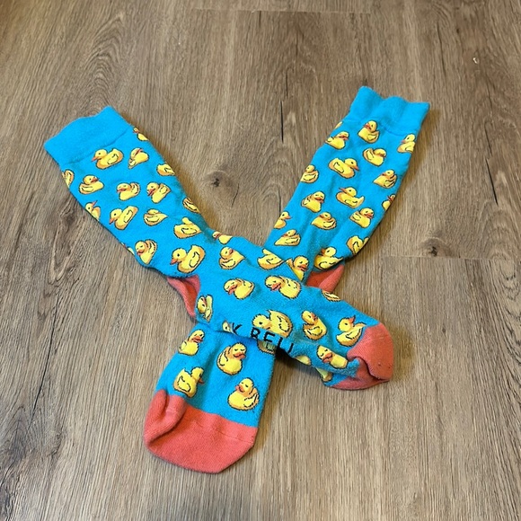 Other | Blue Rubber Ducky Socks | Poshmark